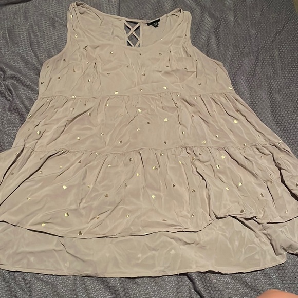 torrid | Tops | Torrid Gold Heart Tank | Poshmark
